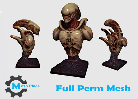 Second Life Marketplace - Mesh Place - Alien Statue - Full Perm Mesh